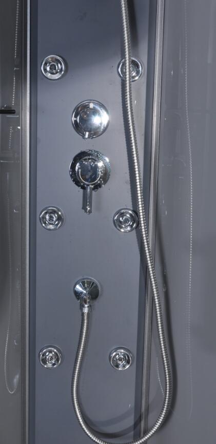 Quadrant Shower Cubicles 900 X 900 X 2250 MM Circle Grey ABS Tray ...